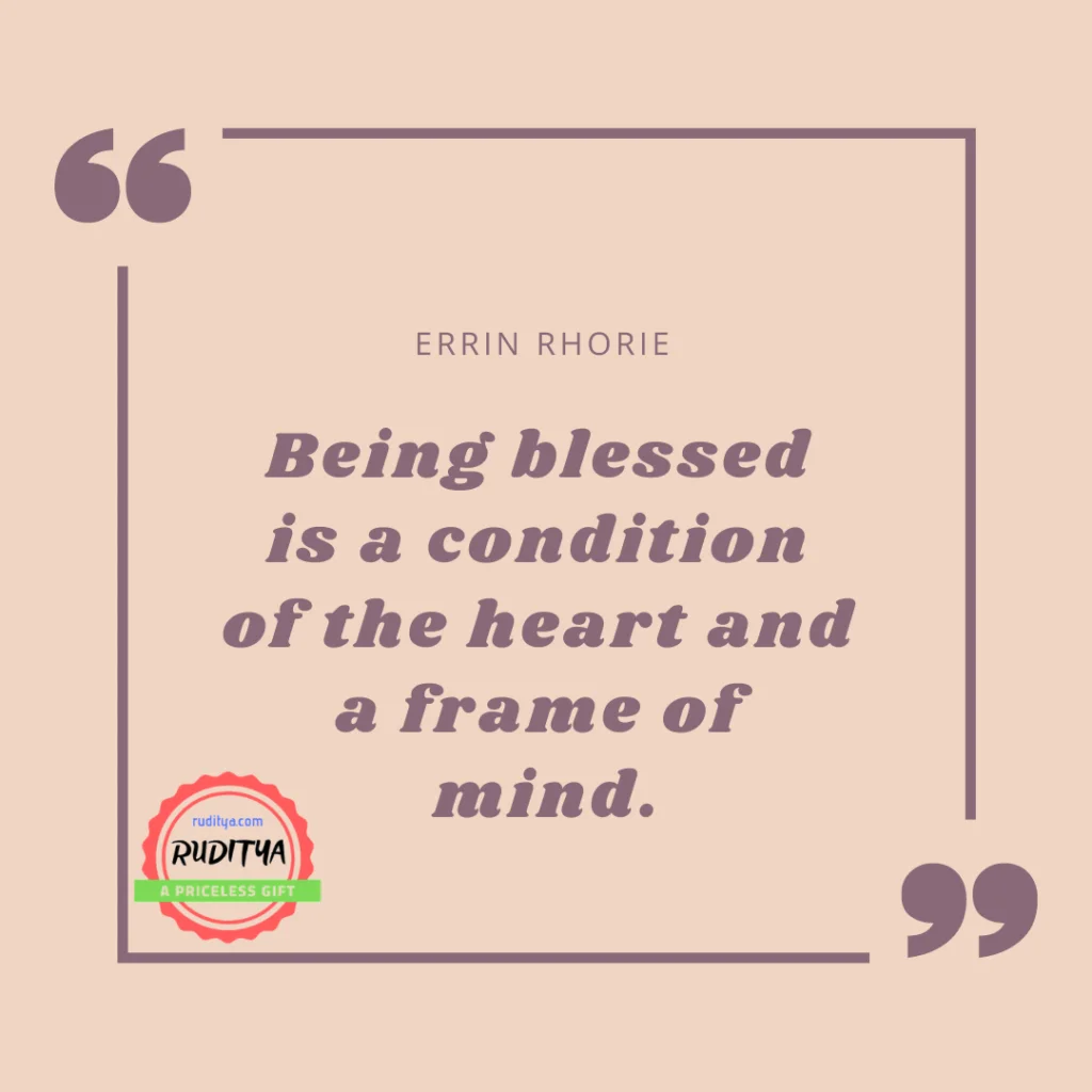 Ruditya~~A Priceless Gift | Is Blessing A Mindset?